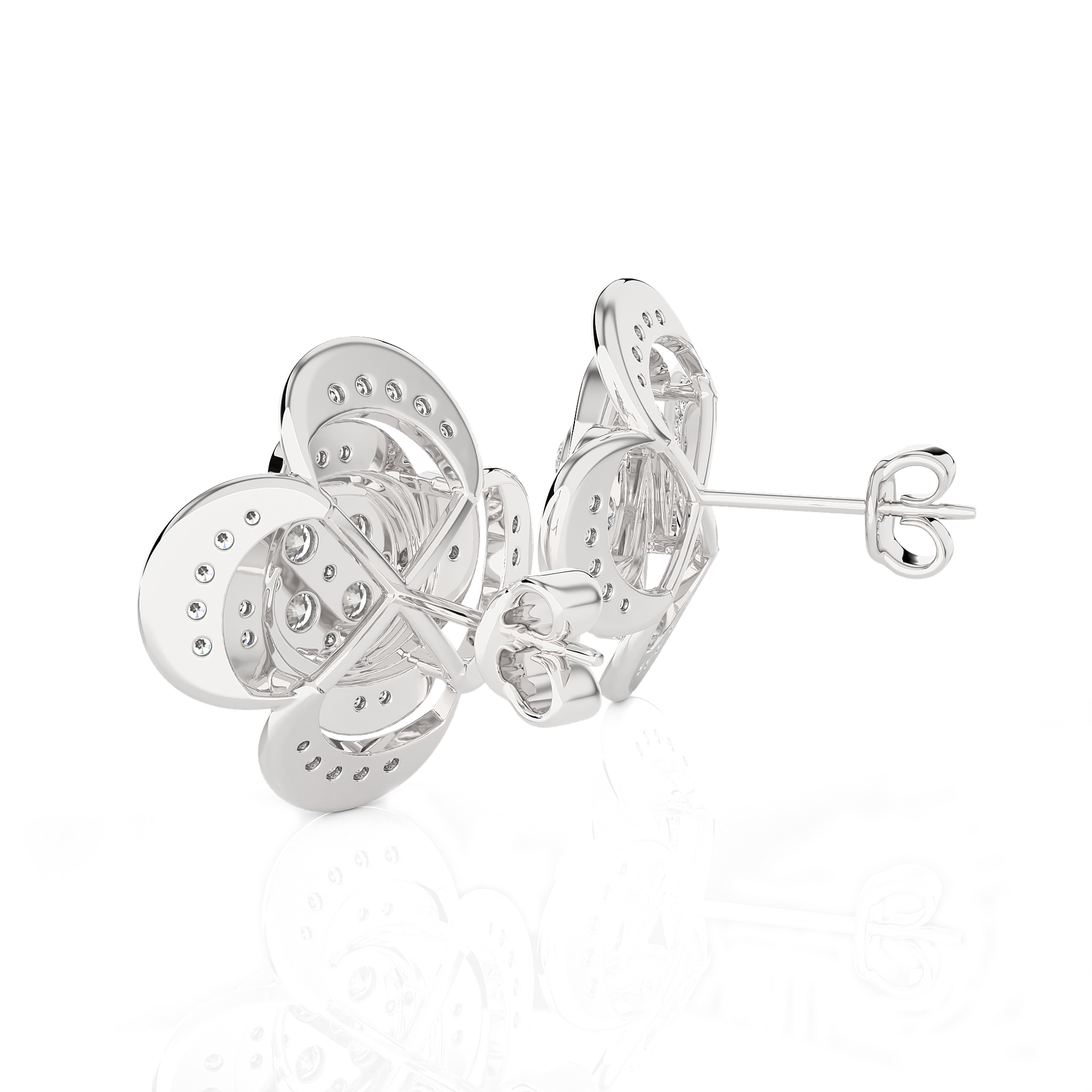 Interlocking Cluster Earrings